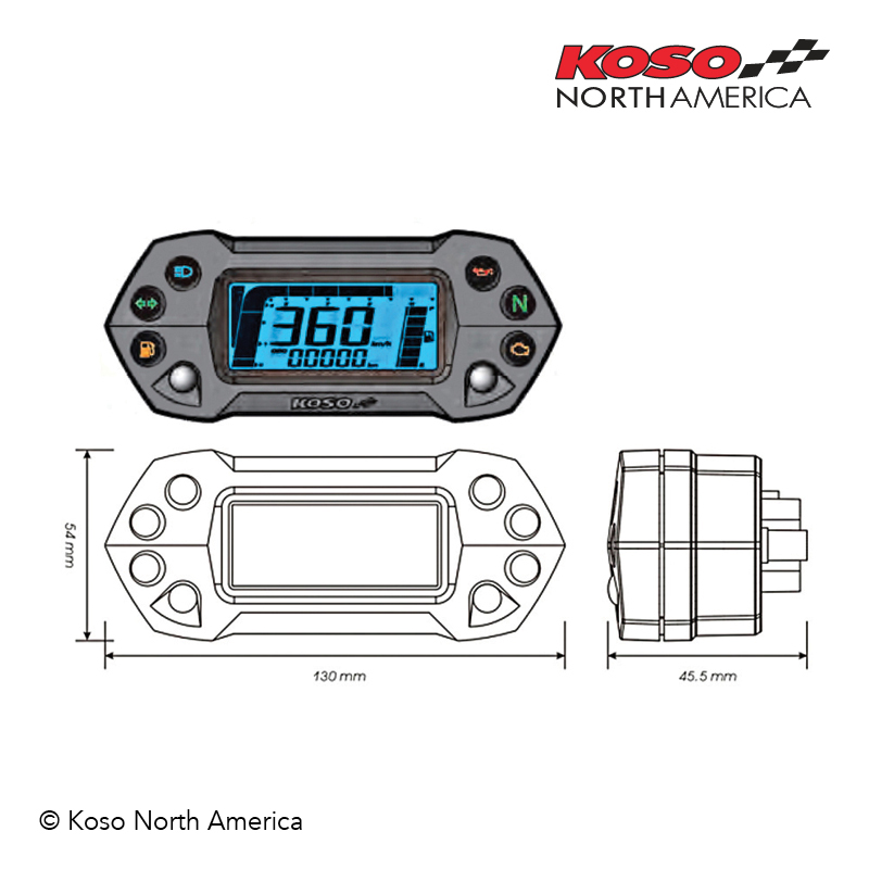 DB-01R+ Multifunction Meter - KOSO North America
