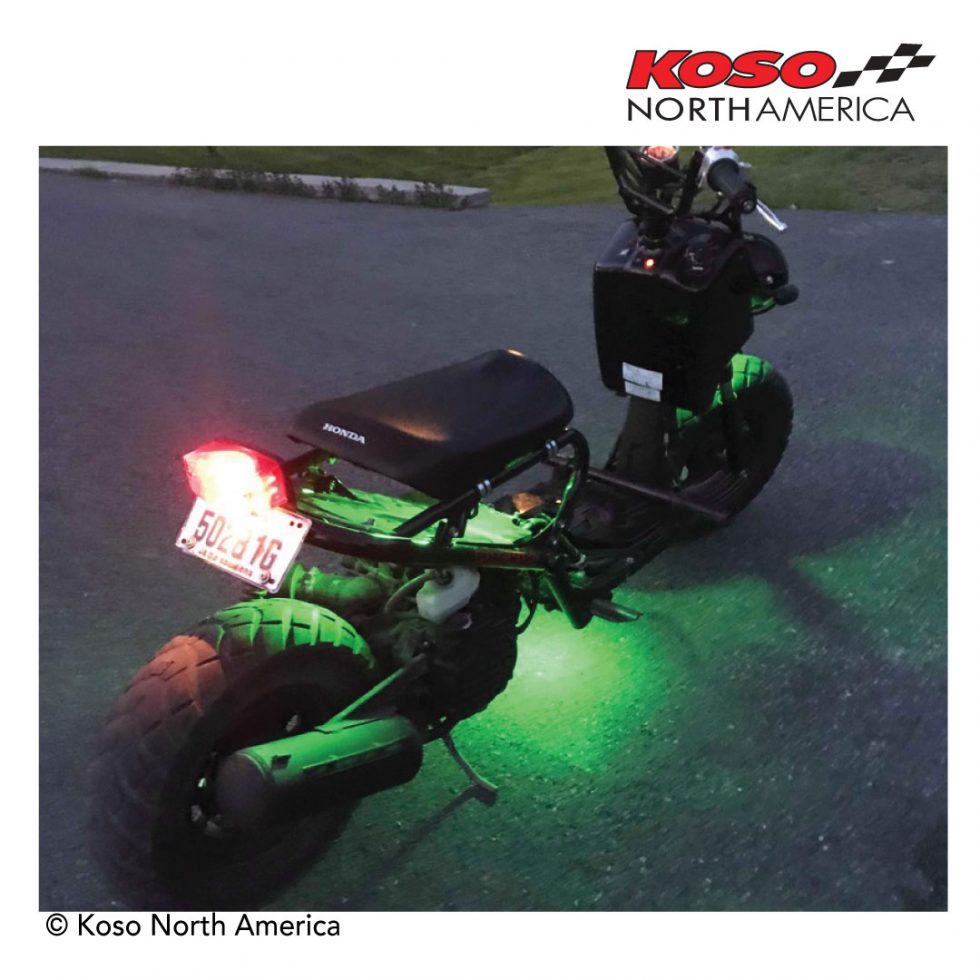 LED Light Bar | 114mm - Green - KOSO North America